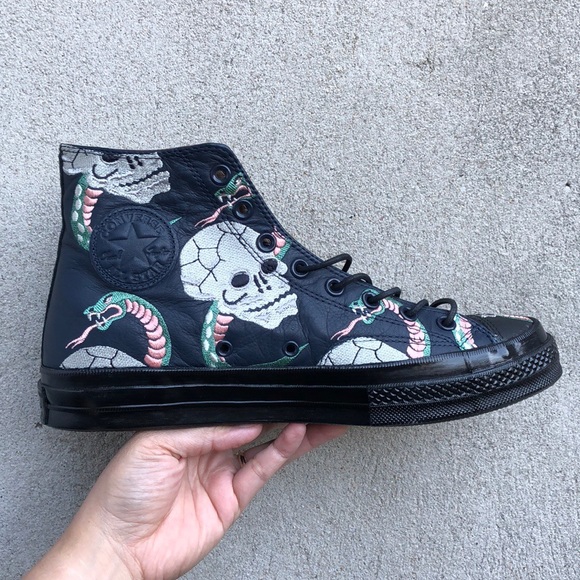 Converse | Shoes | 5 Converse Dokur Total Eclipse Skulls Snakes | Poshmark